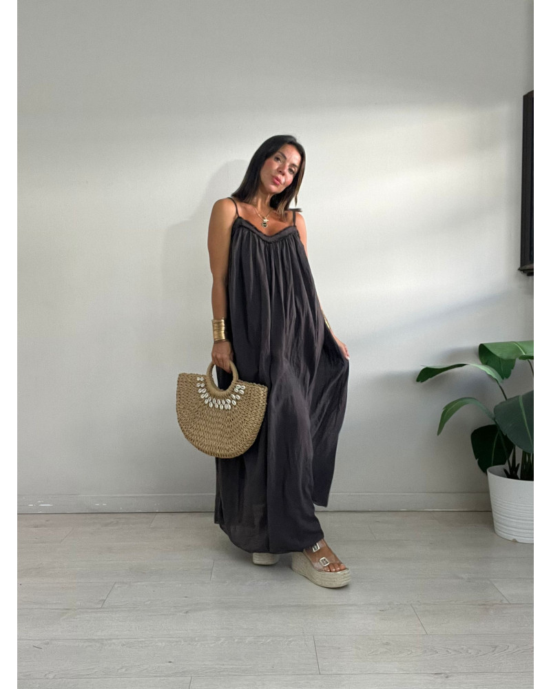 VESTIDO LARGO FLUIDO TIRANTES