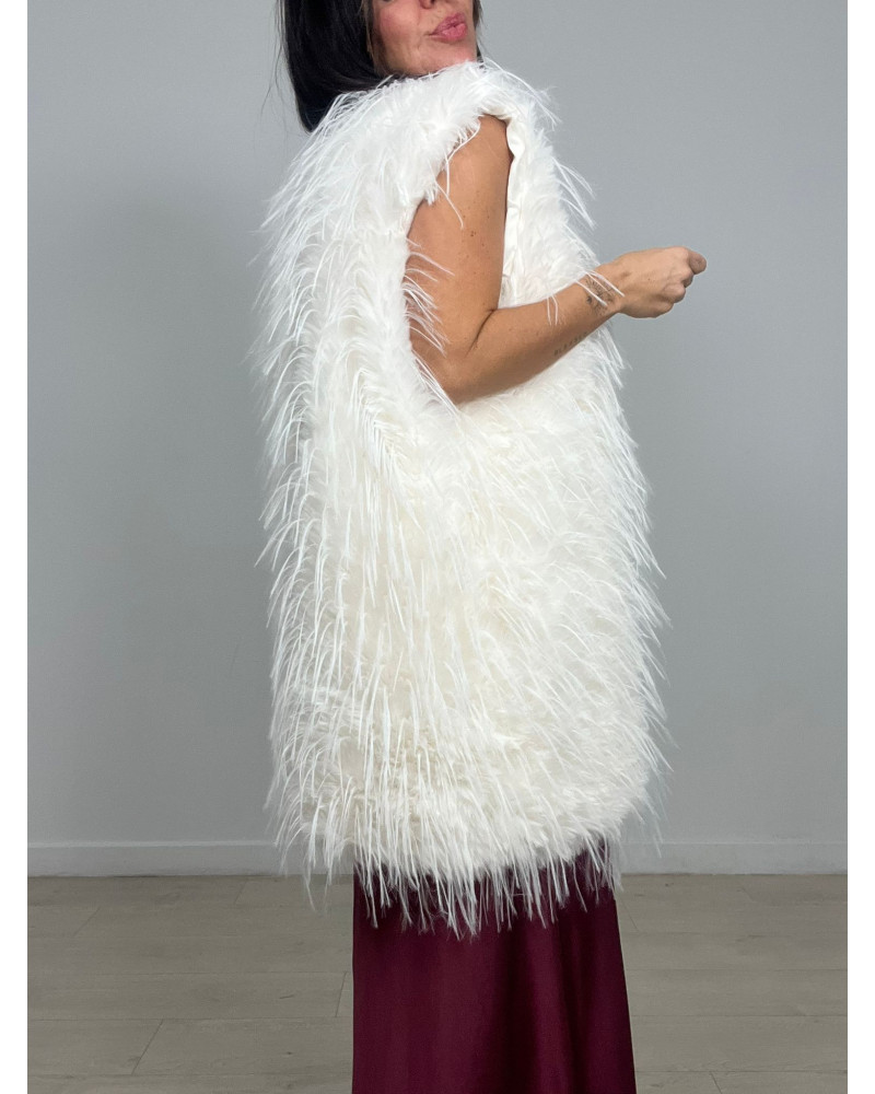 CHALECO LARGO PELITOS