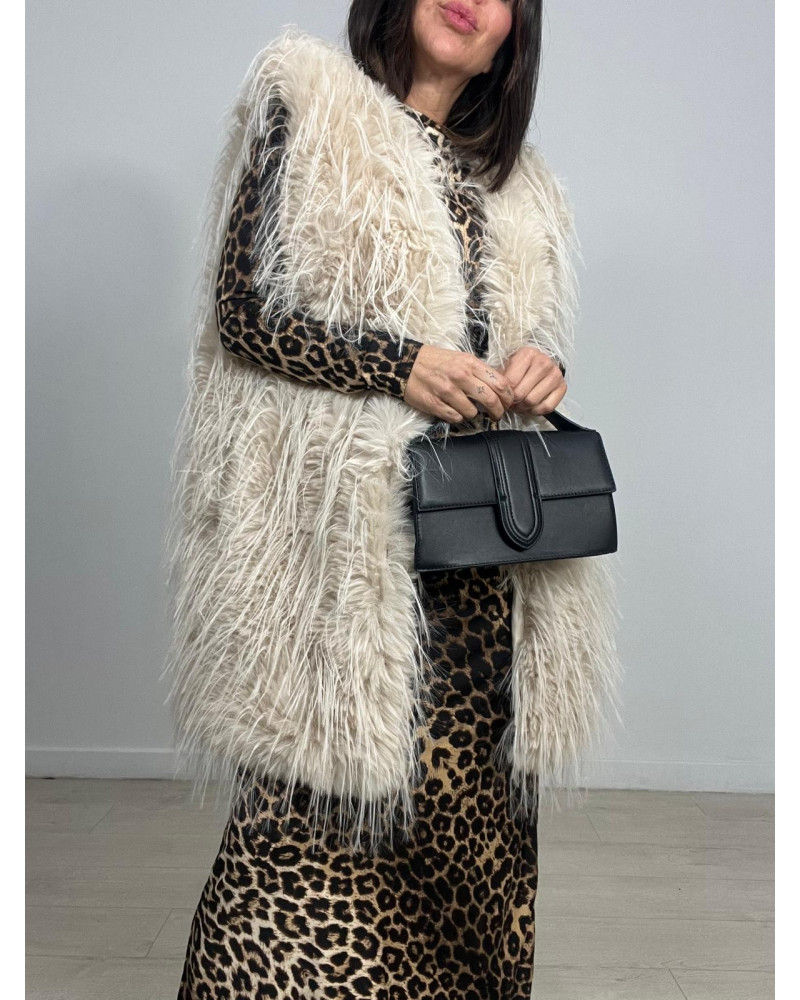 CHALECO LARGO PELITOS